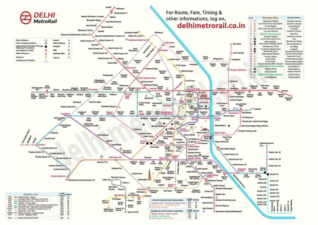 Delhi Metro Map (DMRC): New Lines You’ll Wish Knew Sooner!