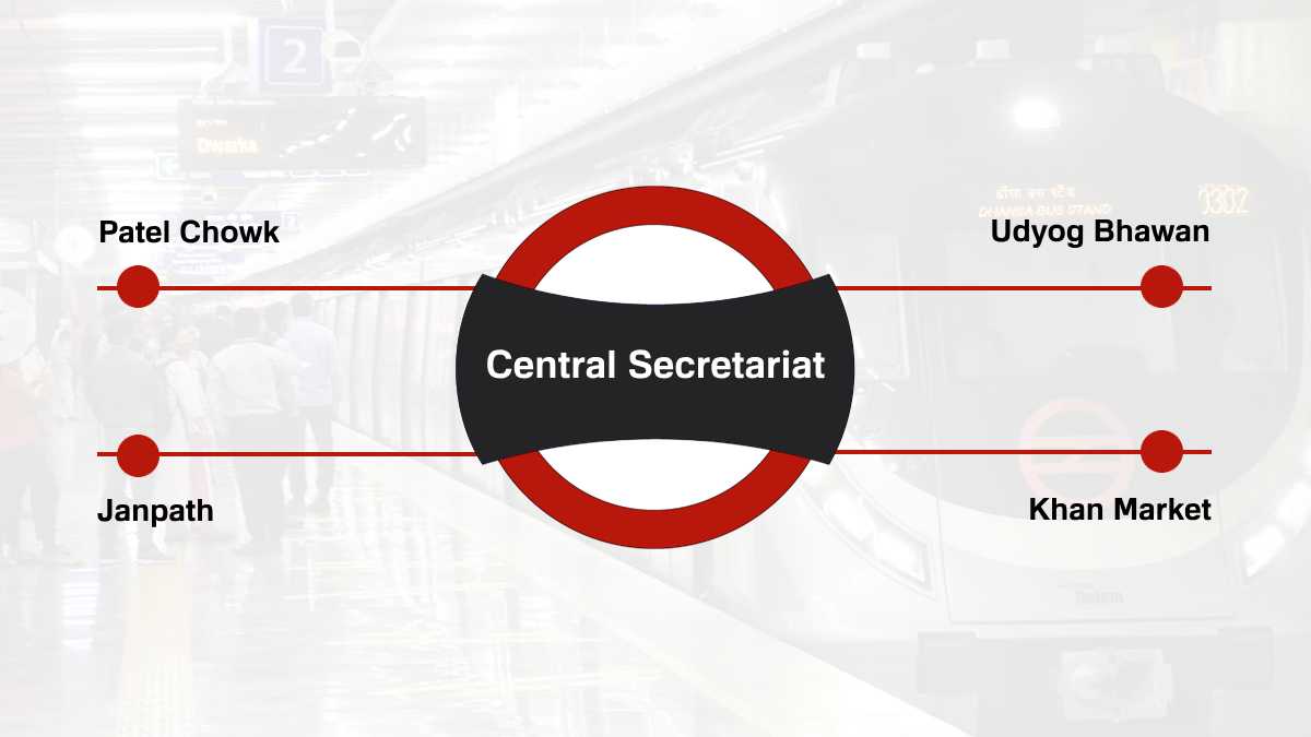 Central Secretariat Delhi Metro Station Information
