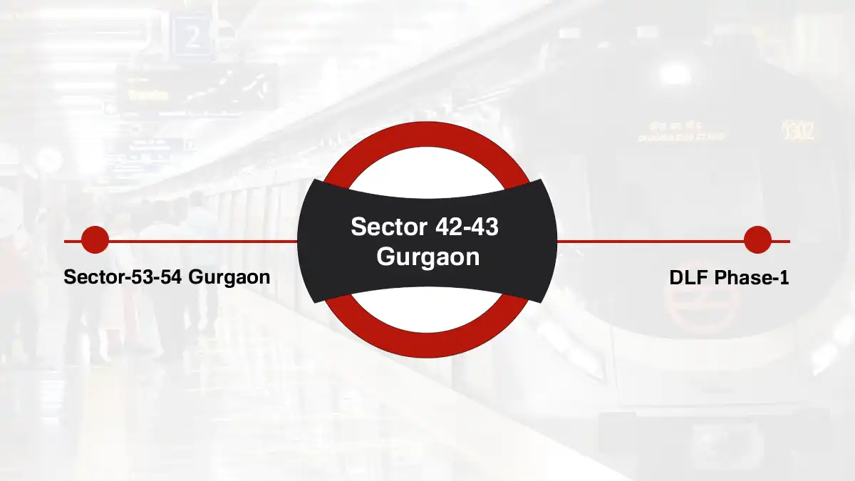 Sector-42-43 Gurgaon Delhi Metro Station Information
