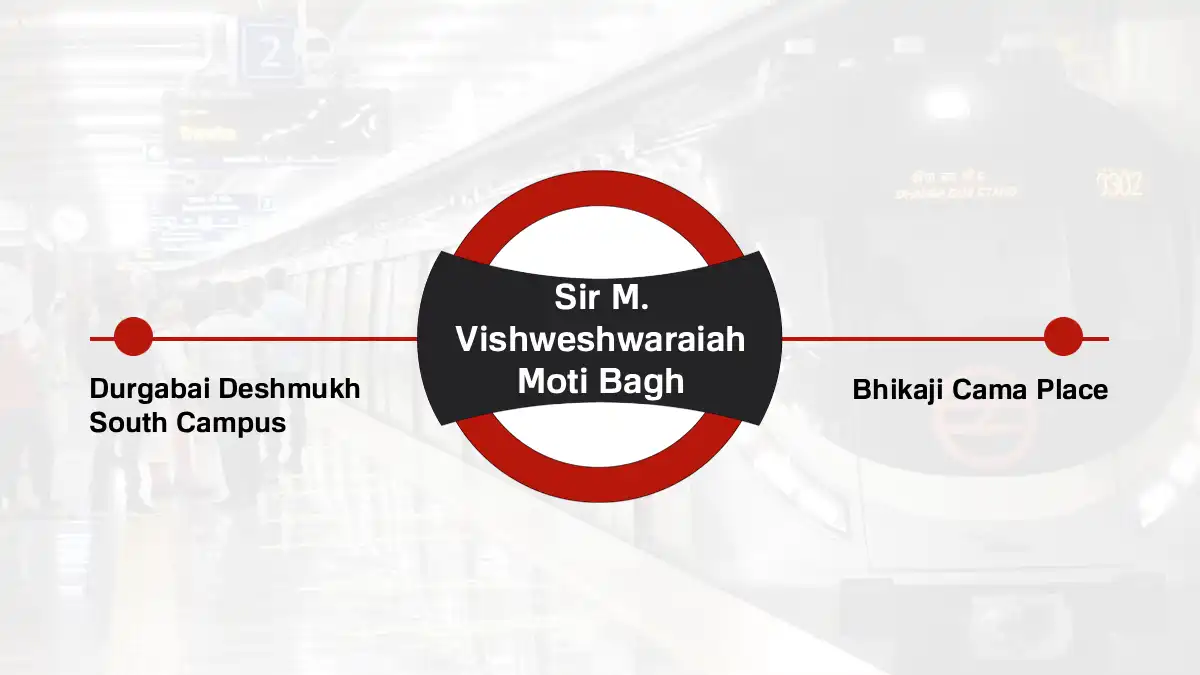 Sir M. Vishweshwaraiah Moti Bagh Delhi Metro Station Information